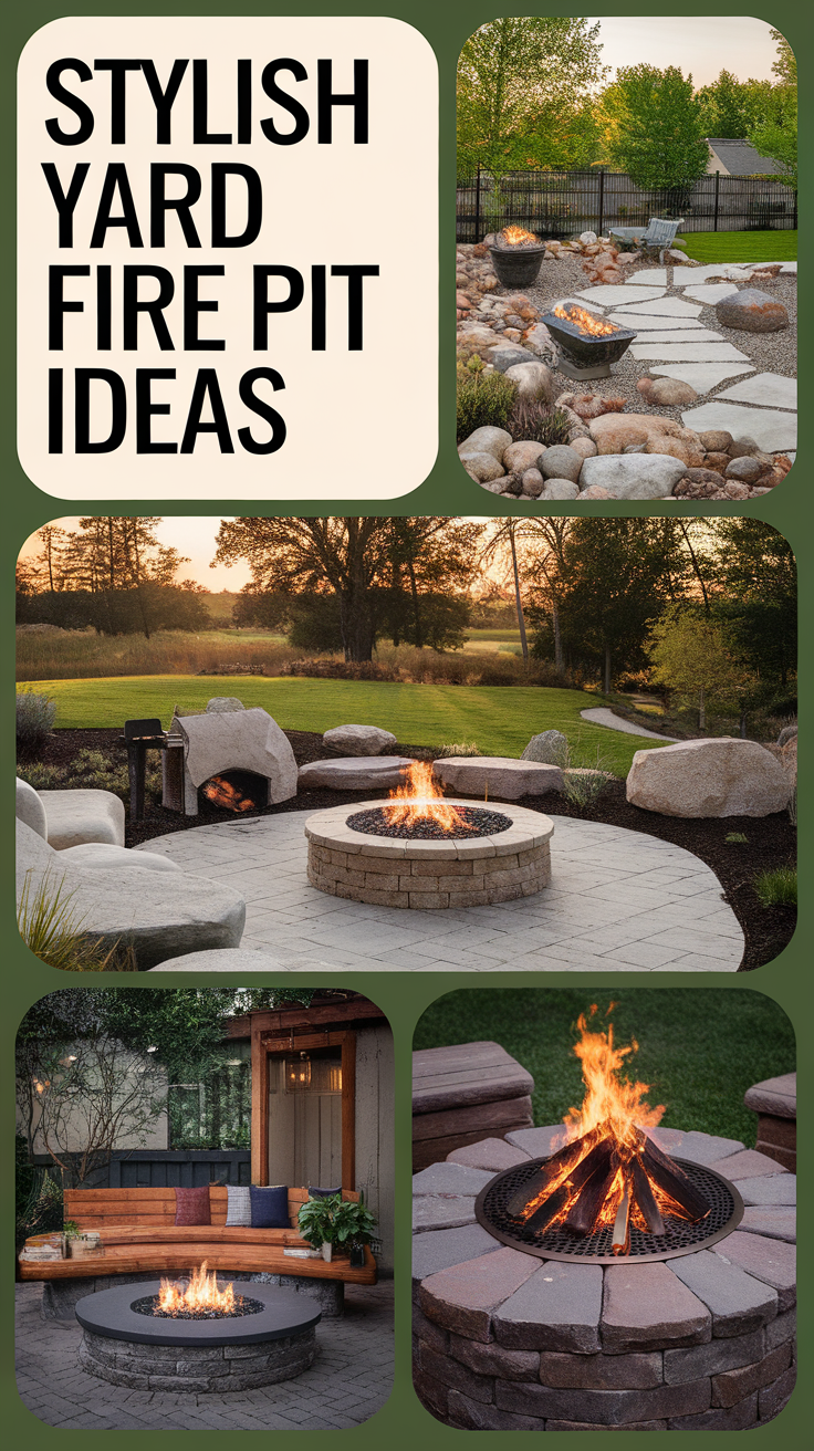 Backyard Inspiration: Stylish and Functional Yard Fire Pit Ideas for Every Outdoor Space - cozy ...